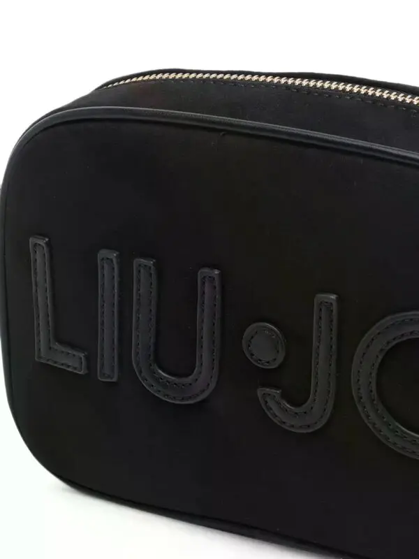 Liu Jo Logo Appliqué Shoulder Bag - Black