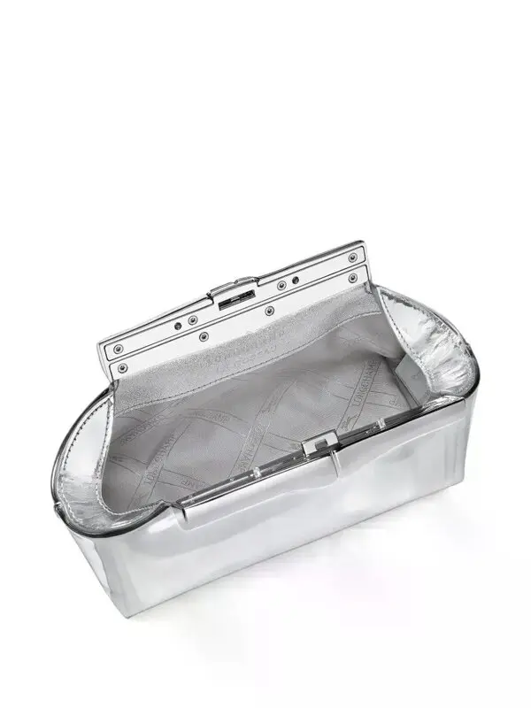 Longchamp Le Roseau S Pouch - Silver