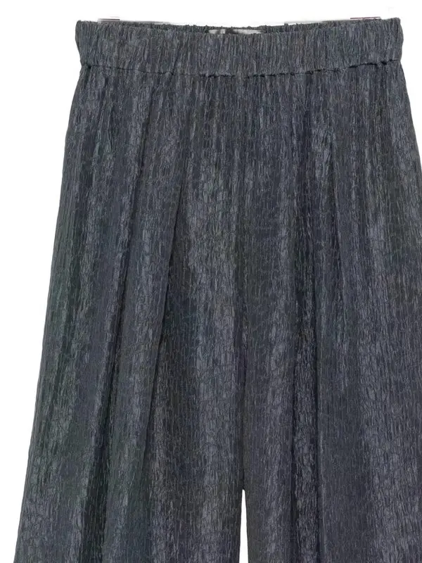 CORTANA Anhelo Crinkled-finish Trousers