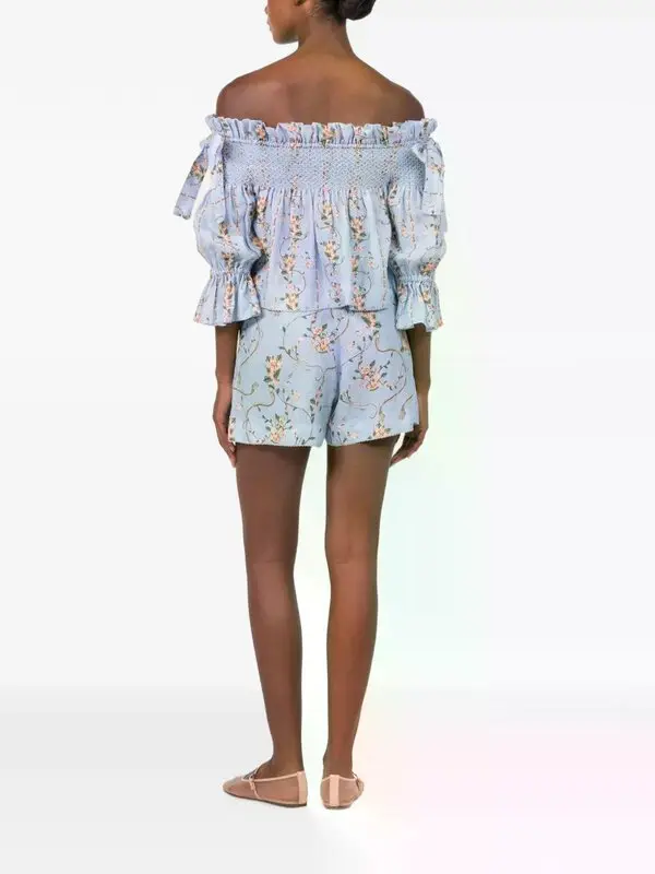 Agua Bendita Maratea Navegante Embroidered Shorts