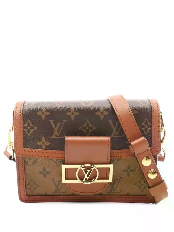 LOUIS VUITTON 2021-2026 Monogram Reverse Mini Dauphine Satchel