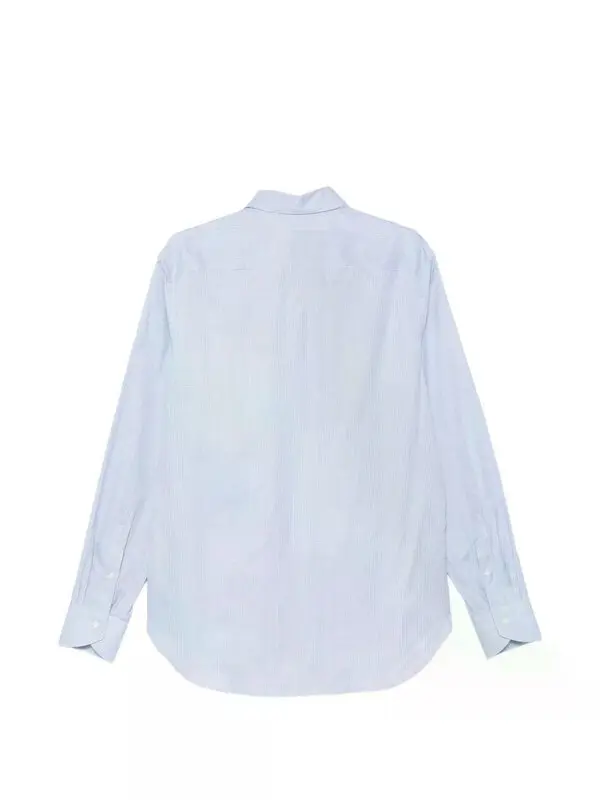 Canali Micro-check Long-sleeve Shirt