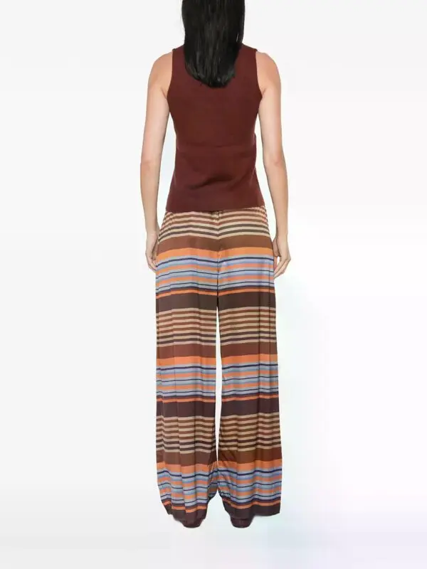 Max Mara Suede-panelled Scoop-neck Tank Top