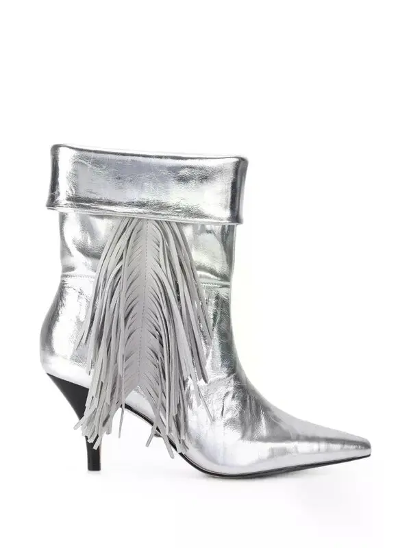 Kurt Geiger Piccadilly Slouch Boots - Silver