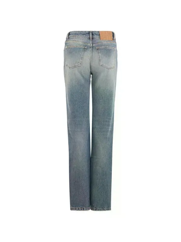 John Richmond Washed Straight-leg Jeans