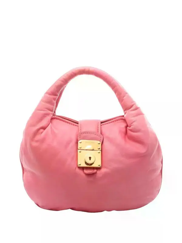 Miu Miu 1993-2000 Nappa Handbag - Pink