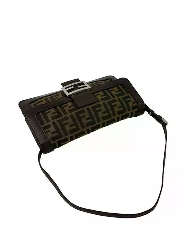 Fendi 1990-2000 Zucca Canvas Shoulder Bag