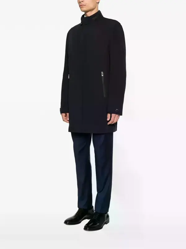 Corneliani High-neck Zip-pocket Coat