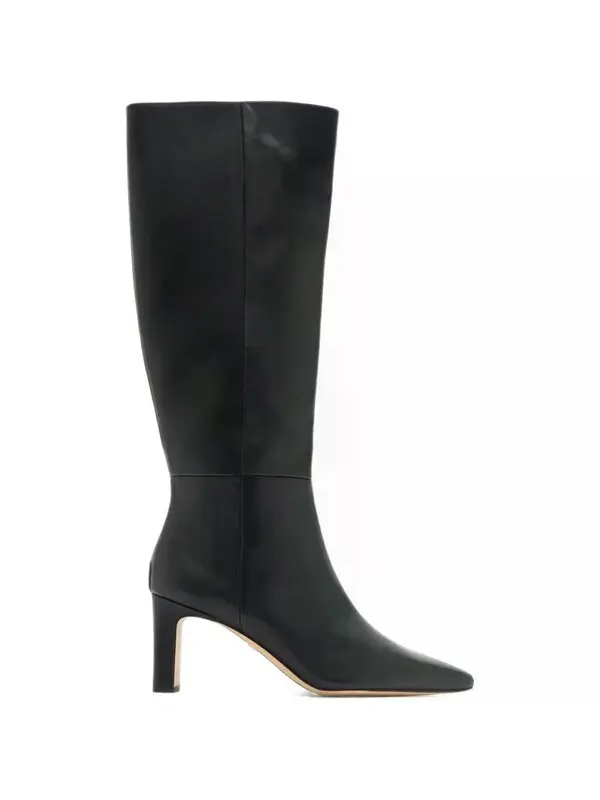 Sam Edelman Sylvia Square-toe Leather Boots - Black