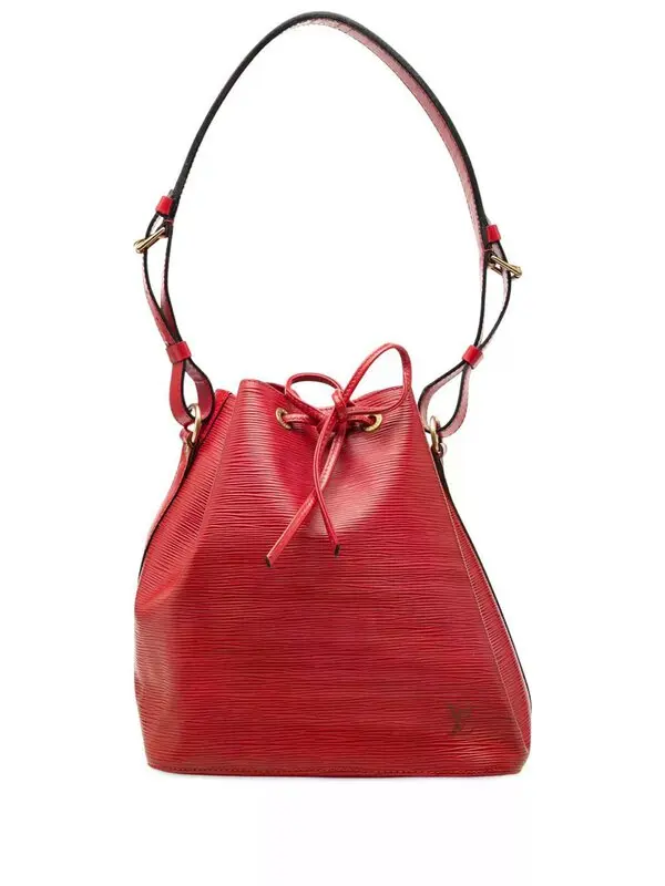 LOUIS VUITTON 2002 Epi Petit Noe Bucket Bag - Red