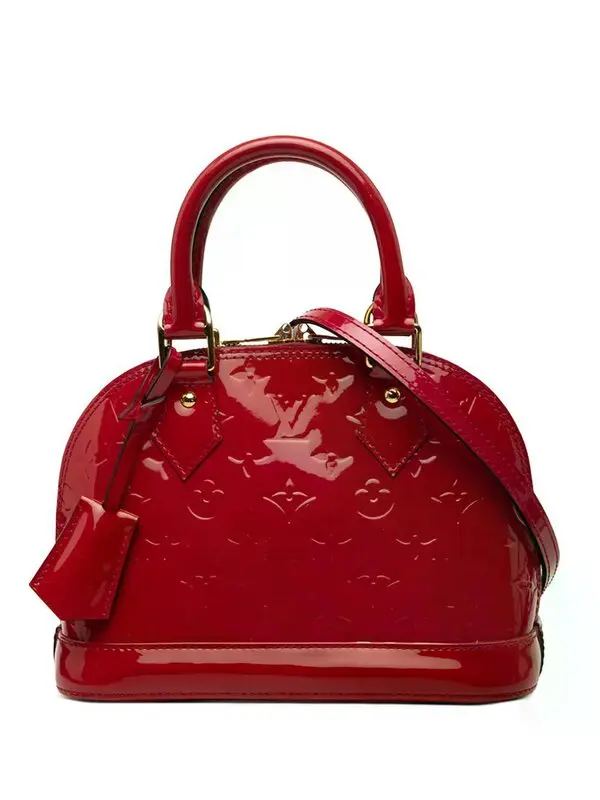 LOUIS VUITTON 2014 Monogram Vernis Alma Bb Satchel