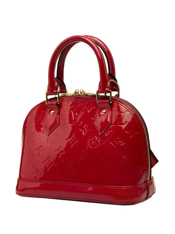 LOUIS VUITTON 2014 Monogram Vernis Alma Bb Satchel