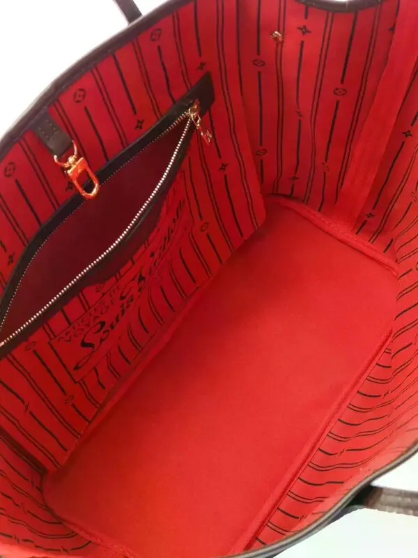 LOUIS VUITTON Damier Ebene Neverfull Mm Tote Bag