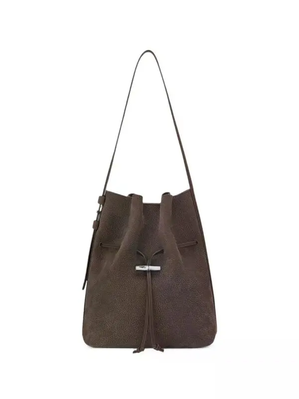 Longchamp Le Roseau M Shoulder Bag - Brown