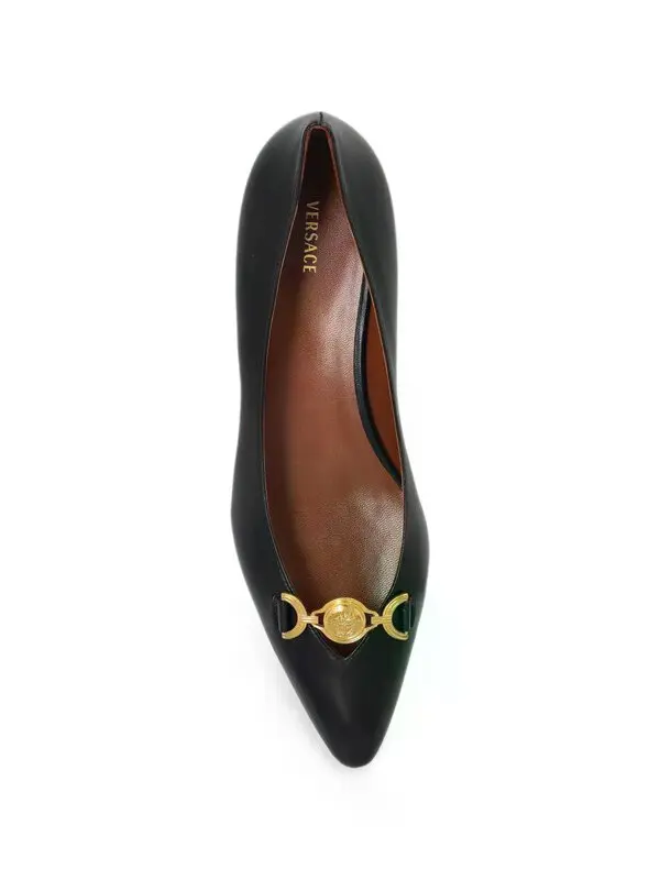 Versace Pointed-toe Ballet Flats