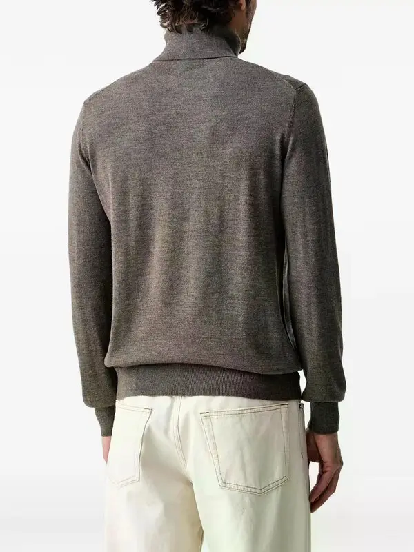 AERONAUTICA MILITARE Roll-neck Embroidered-logo Sweater