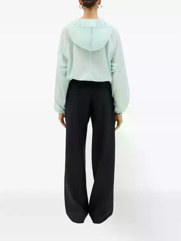 Another Tomorrow Hooded Blouson Jacket - Blue