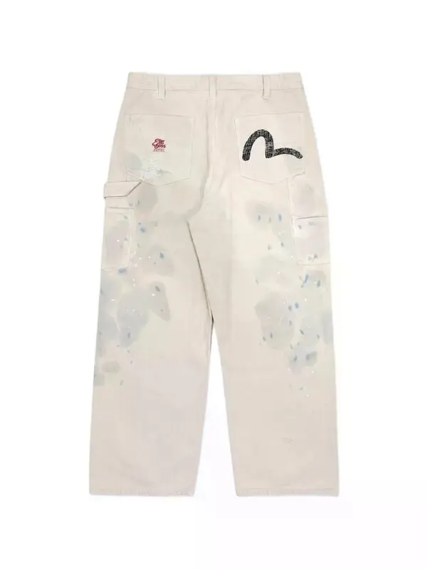 EVISU Distressed Double-knee Trousers