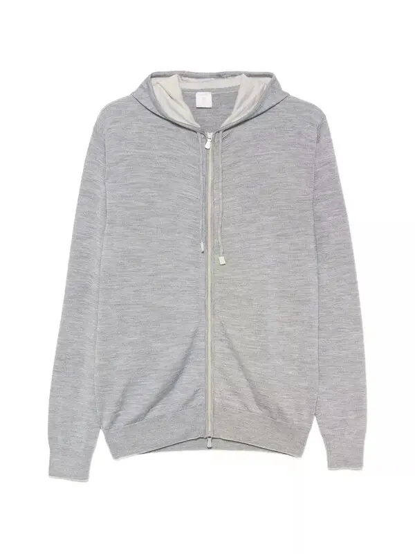 Eleventy Zip-up Hoodie - Grey