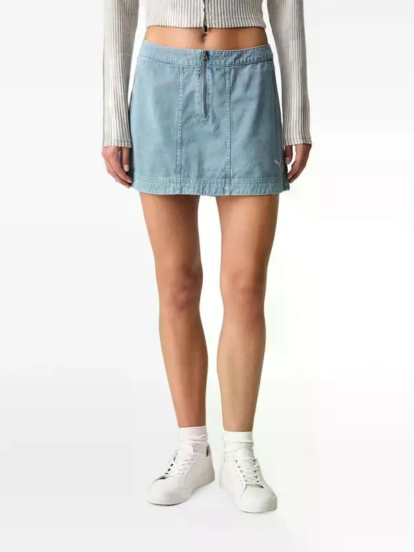 PUMA Logo-embroidered Zip-fastening Skirt