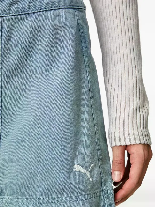 PUMA Logo-embroidered Zip-fastening Skirt
