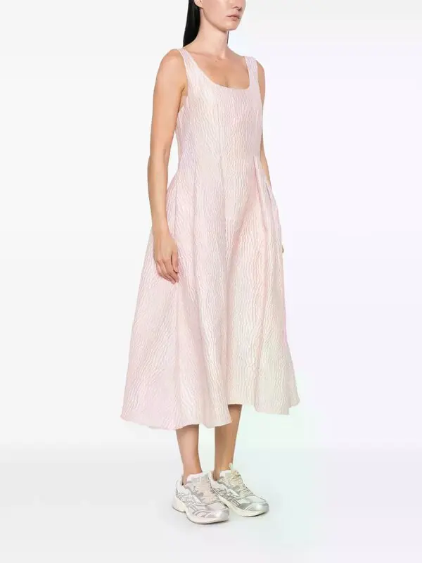 MARQUES' ALMEIDA Croc-effect Sleeveless Midi Dress