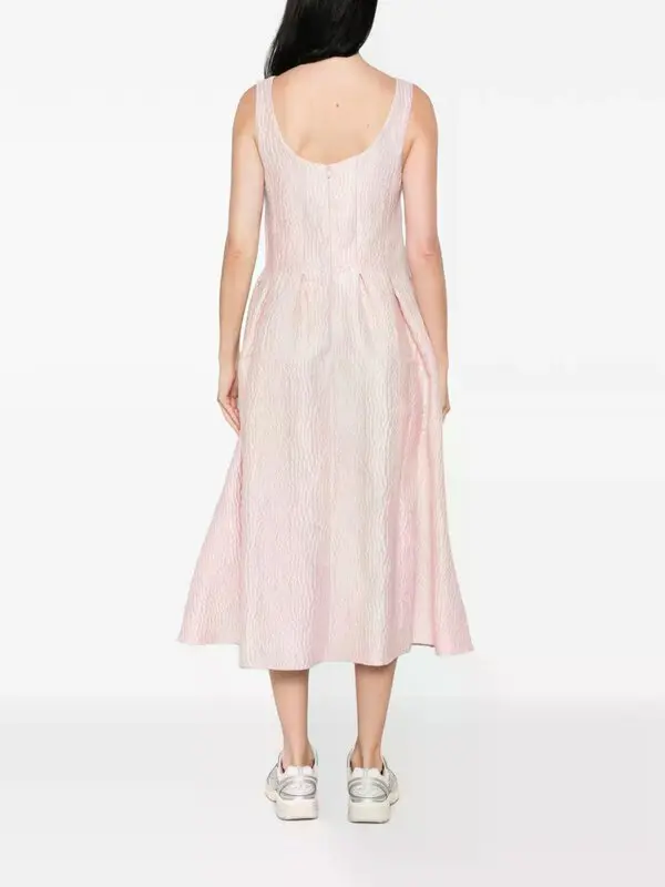 MARQUES' ALMEIDA Croc-effect Sleeveless Midi Dress