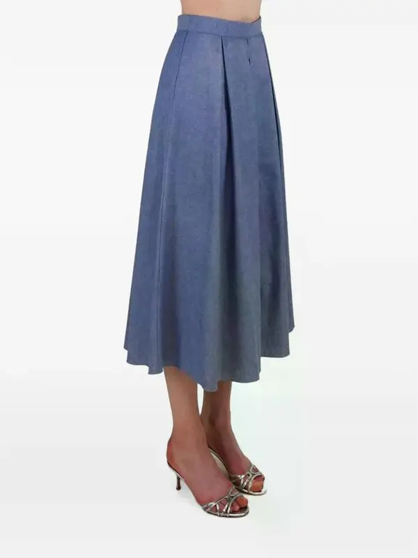 Azeeza Sheridan Pleated Midi Skirt