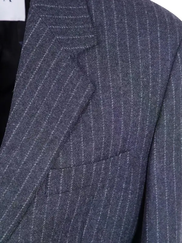 Filippa K Pinstripe Wool Blazer - Blue