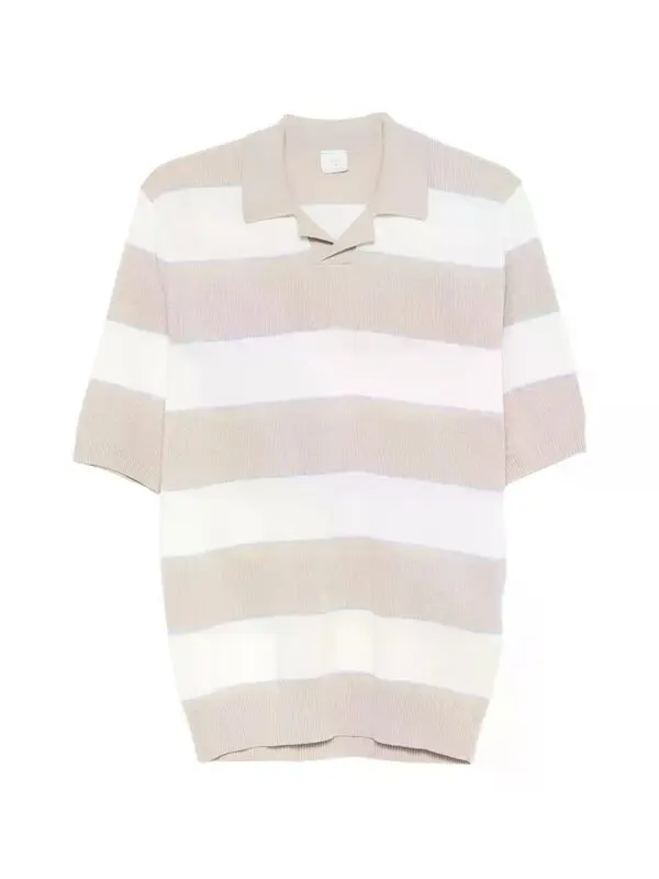 Eleventy Striped Short-sleeve Knitwear