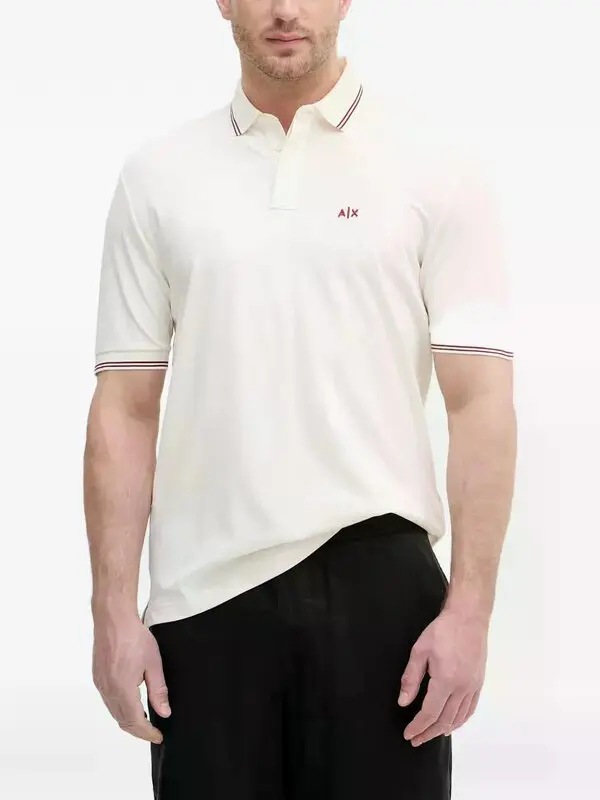 Armani Exchange Logo-embroidered Polo Shirt