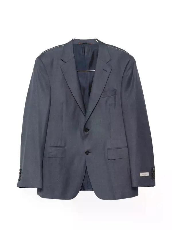 Canali Single-breasted Notched-lapels Suit - Blue