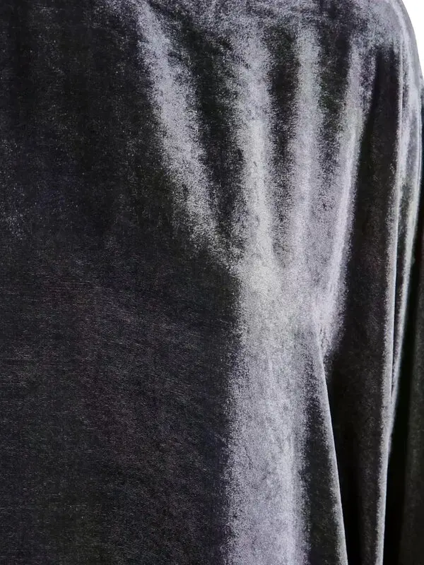 GENTRYPORTOFINO Velvet-effect High-neck Top