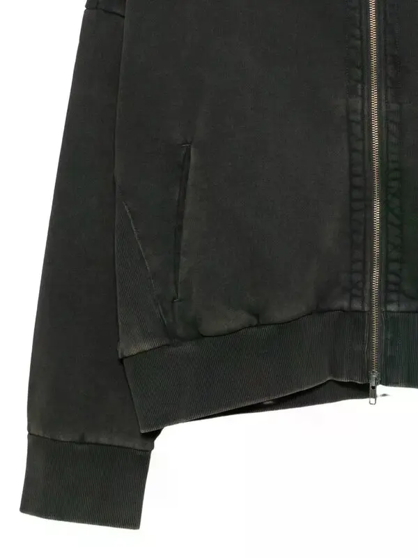 ENTIRE STUDIOS Faded-effect Zip-up Hoodie