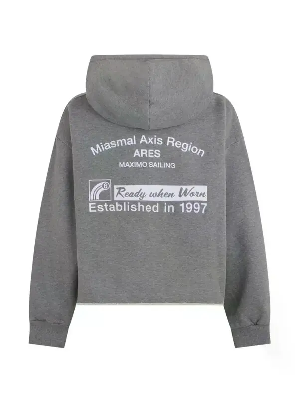MAISON MARGIELA Graphic-print Raw-cut Hoodie