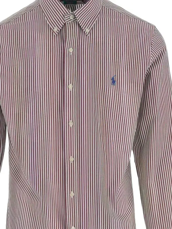 Polo Ralph Lauren Striped Button-down Shirt - Red