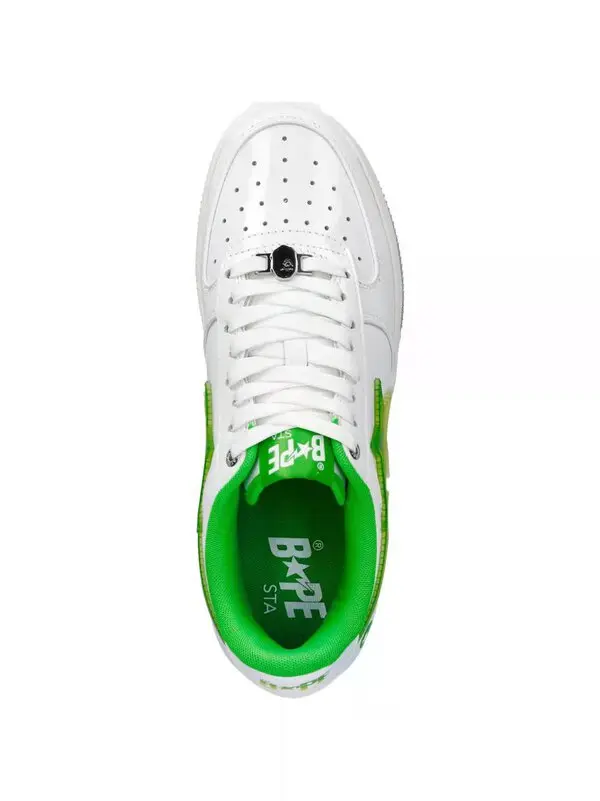 A BATHING APE Sta Patent-leather Sneakers