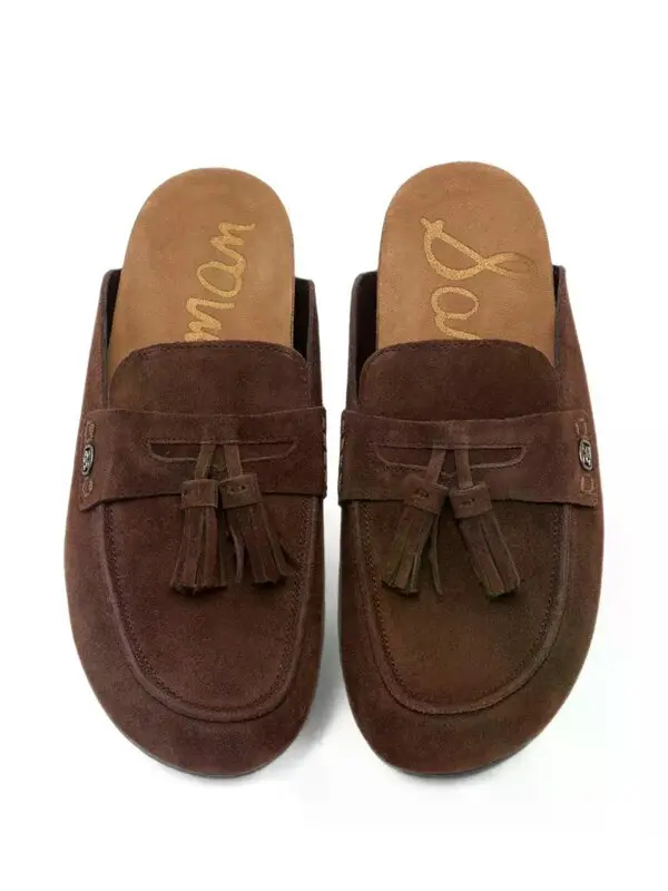 Sam Edelman Astrid Tassel-detail Suede Mules