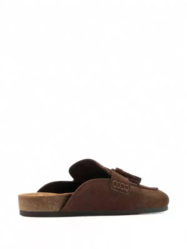 Sam Edelman Astrid Tassel-detail Suede Mules