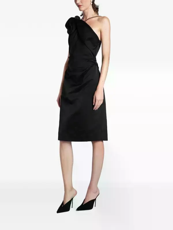 Magda Butrym Rosette-detail Ruched Midi Dress