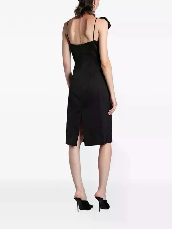 Magda Butrym Rosette-detail Ruched Midi Dress