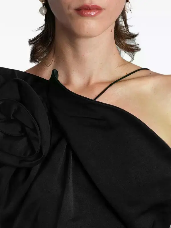 Magda Butrym Rosette-detail Ruched Midi Dress