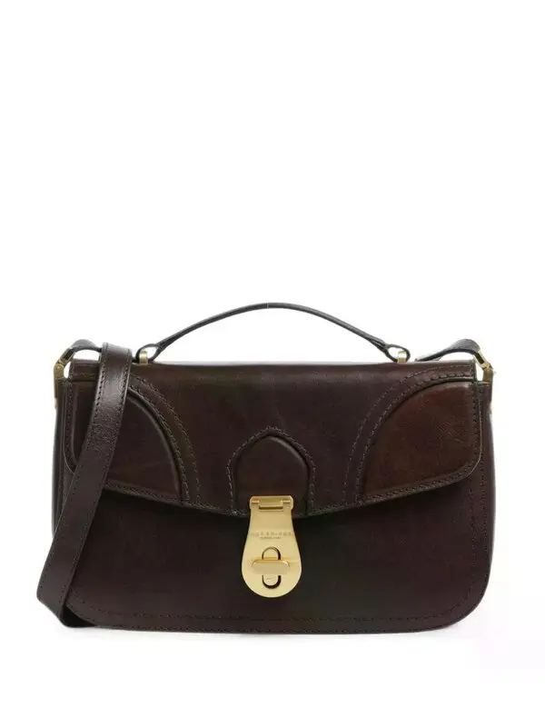 THE BRIDGE Leather Flap Tote Bag