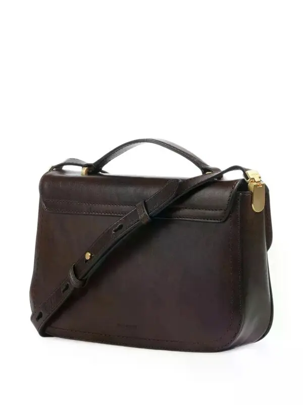 THE BRIDGE Leather Flap Tote Bag