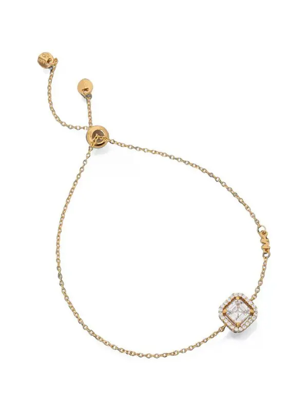 Michael Kors Precious Metal-plated Sterling Silver Pavé Slider Bracelet - Gold