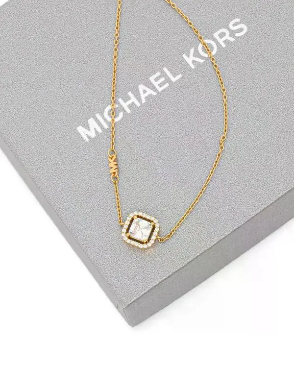 Michael Kors Precious Metal-plated Sterling Silver Pavé Slider Bracelet