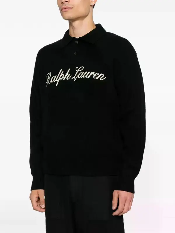 Polo Ralph Lauren Logo-embroidered Polo-collar Sweater