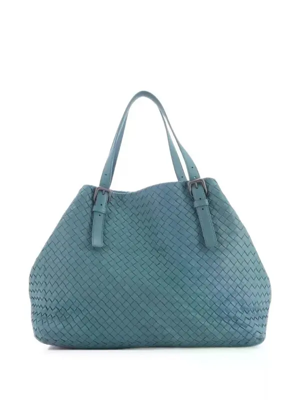 Bottega Veneta A-shape Intrecciato Nappa Large Tote Bag - Green