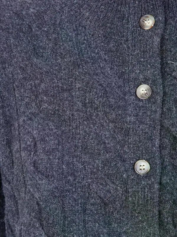 JCSOPHIE Cable-knit High-neck Cardigan