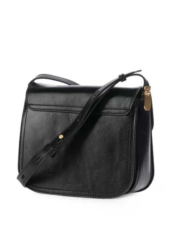THE BRIDGE Twist-lock Leather Shoulder Bag